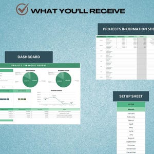 Project Budget Report Dashboard Spreadsheet | Project Cost Matrix ...