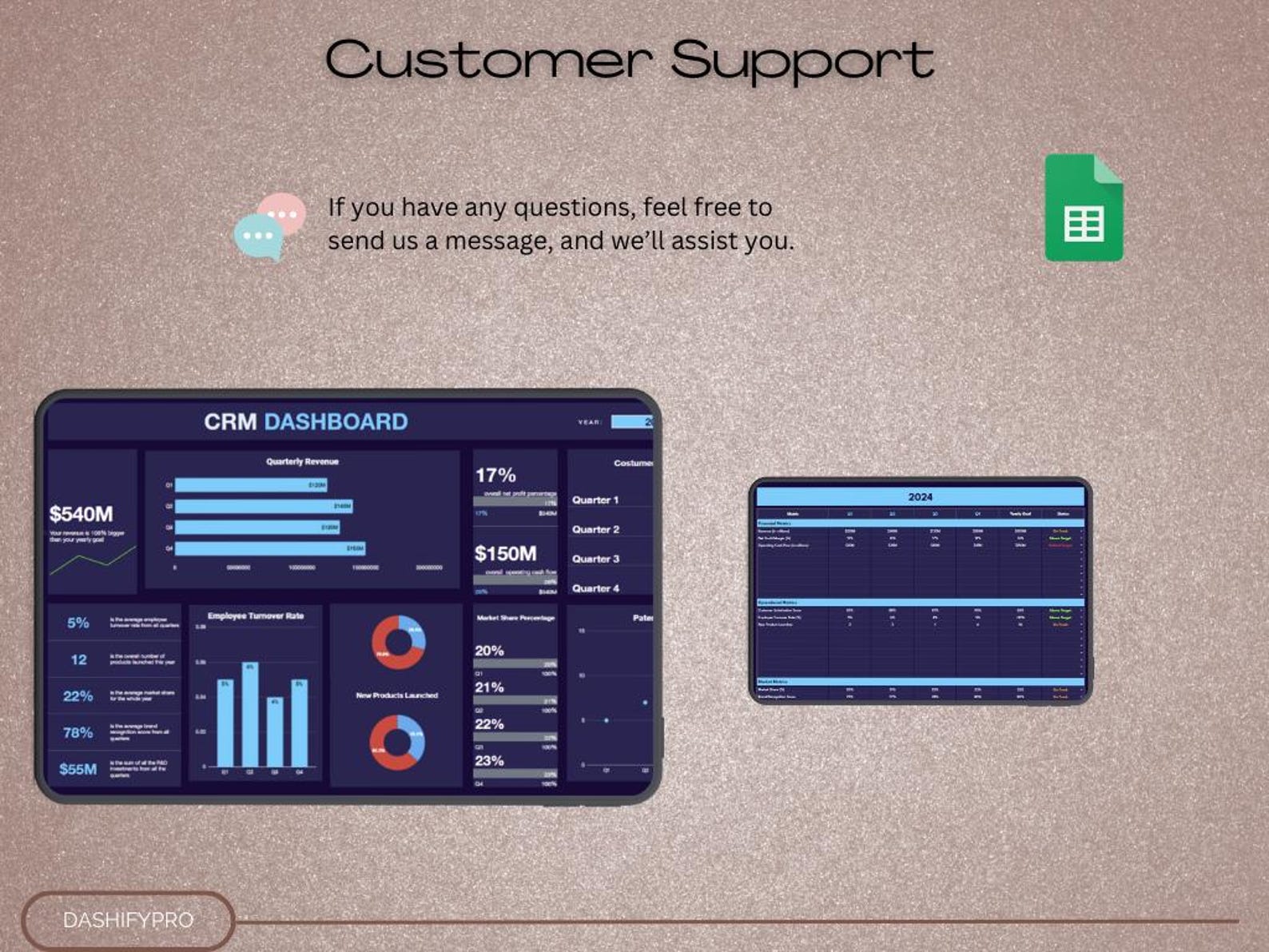Client Tracker CRM Google Sheets Template, CRM Dashboard, Small ...