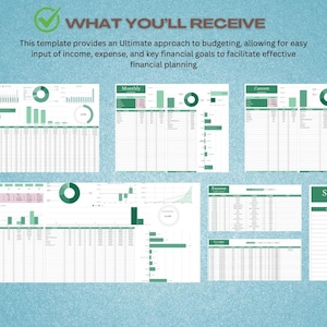 2025 Budget Spreadsheet 2025 Planner Google Sheets Annual and Monthly ...