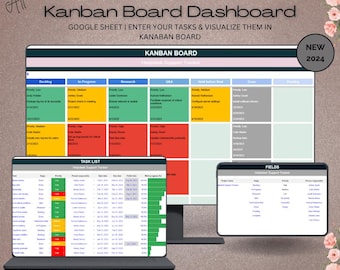 Kanban Board Google Sheet, Task Priority Tracker, to Do List Template ...