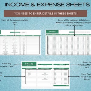 2025 Budget Spreadsheet 2025 Planner Google Sheets Annual and Monthly ...