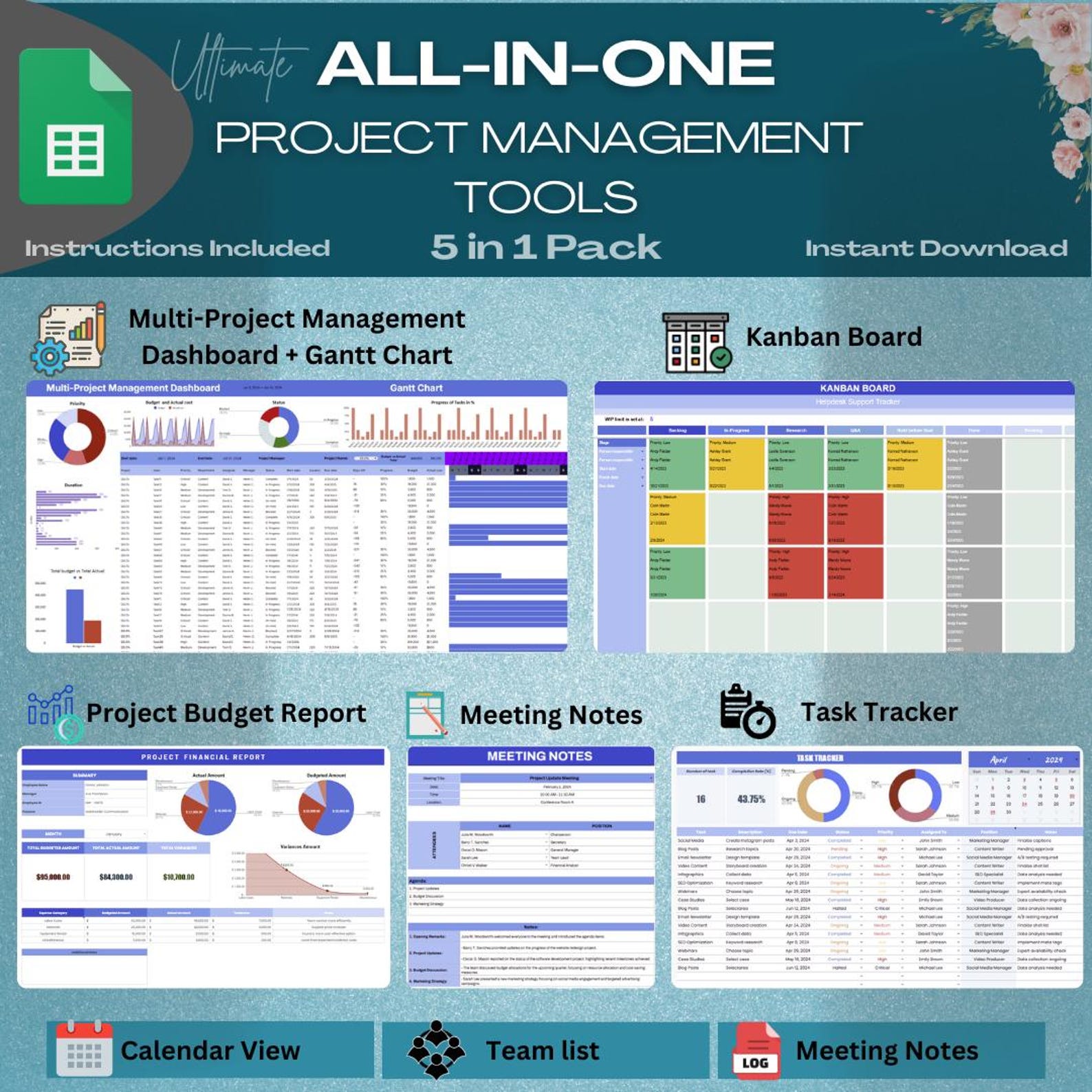 Project Management Tools for Small Business | Gantt Chart Planner ...
