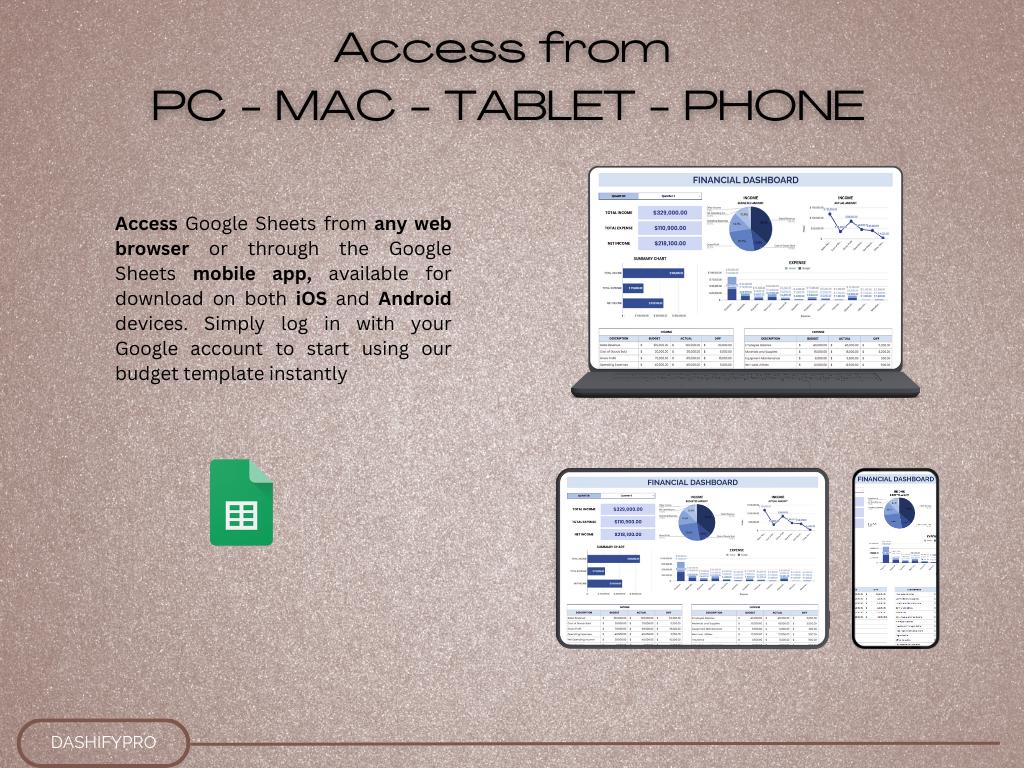 Financial Policy Dashboard Spreadsheet | Track Liability & Asset With ...