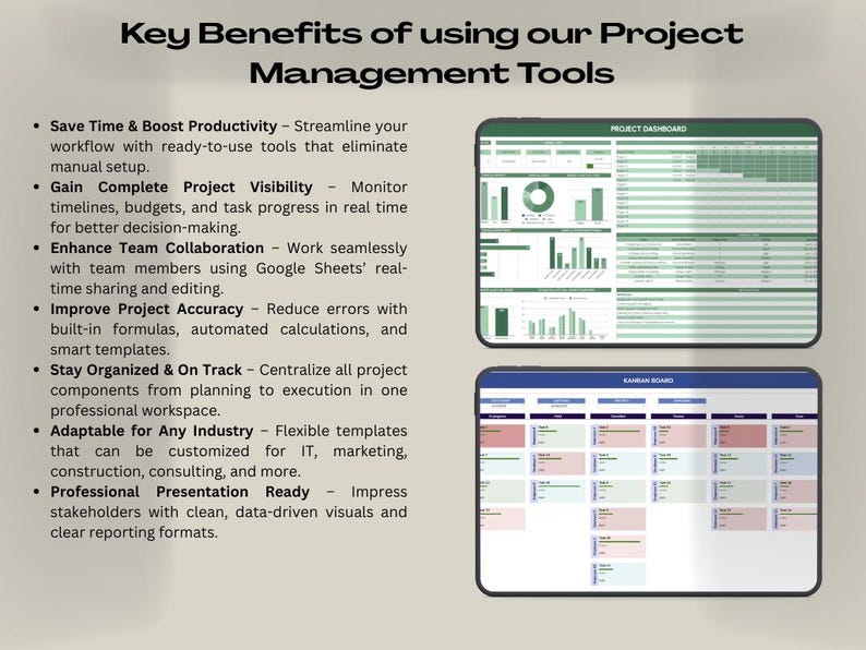 15+ Project Management Tools Bundle for Small Business | Gantt Chart ...