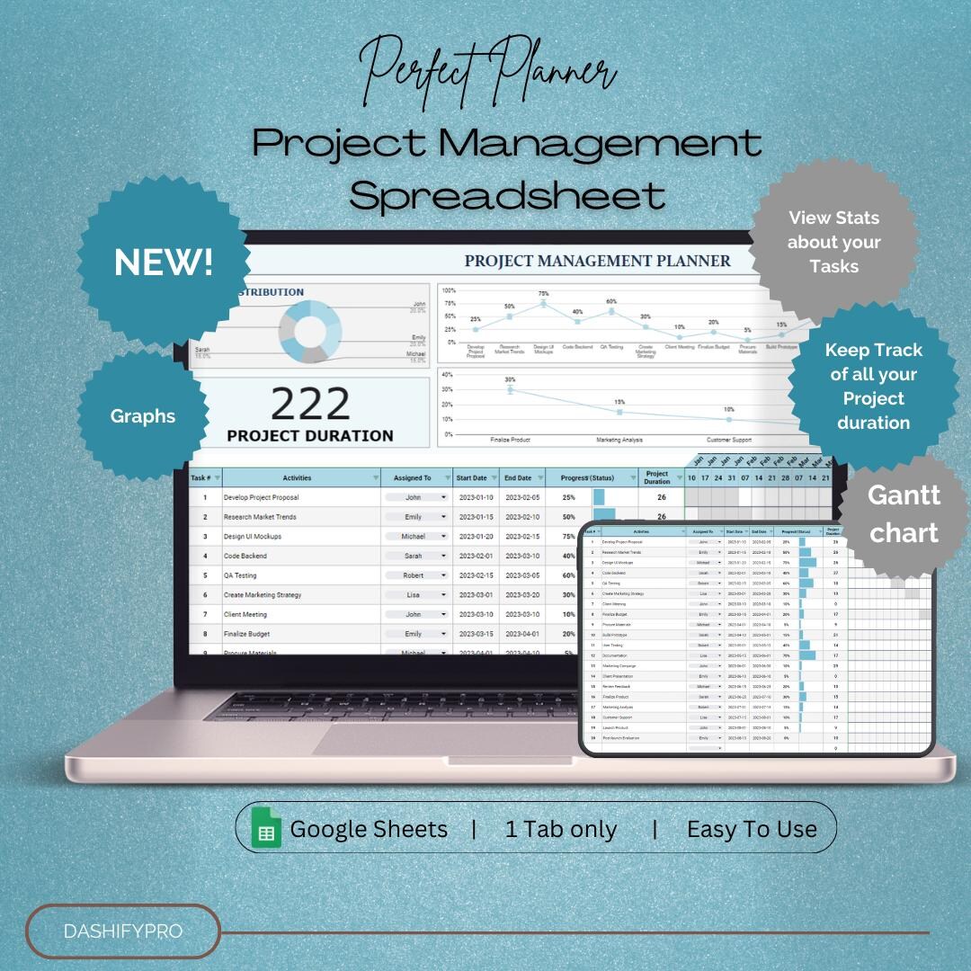 Project Management Planner for Small Business Project Planner Task ...