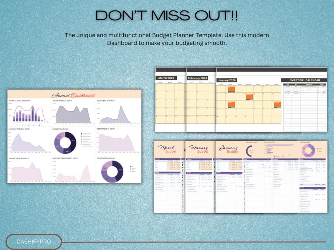Ultimate Budget Planner for Google Sheets, Budget Spreadsheet, Budget ...