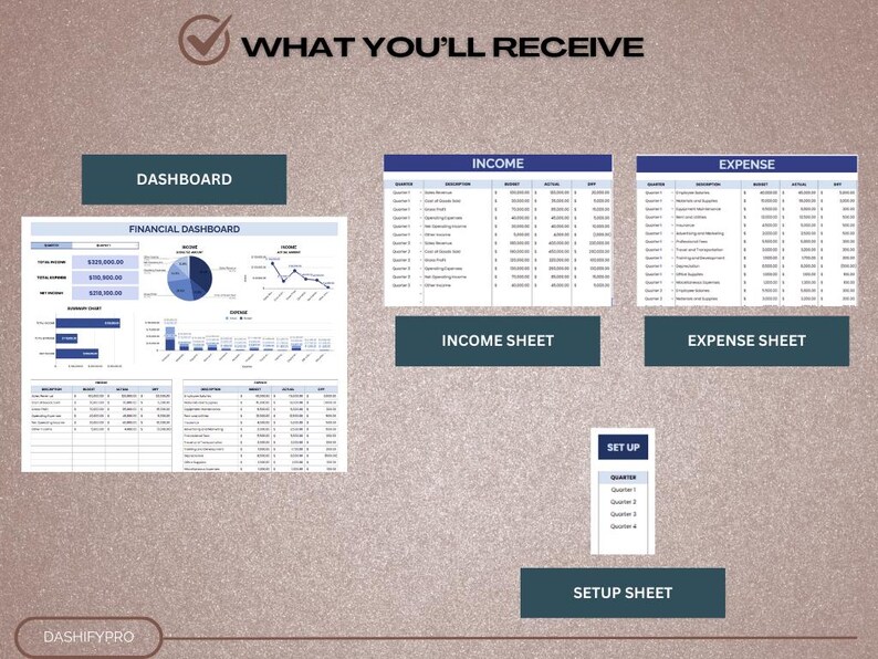 Financial Policy Dashboard Spreadsheet | Track Liability & Asset With ...