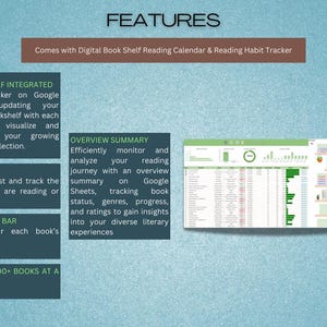 Book Tracker Digital Reading Journal, Digital Bookshelf, Reading Habit ...