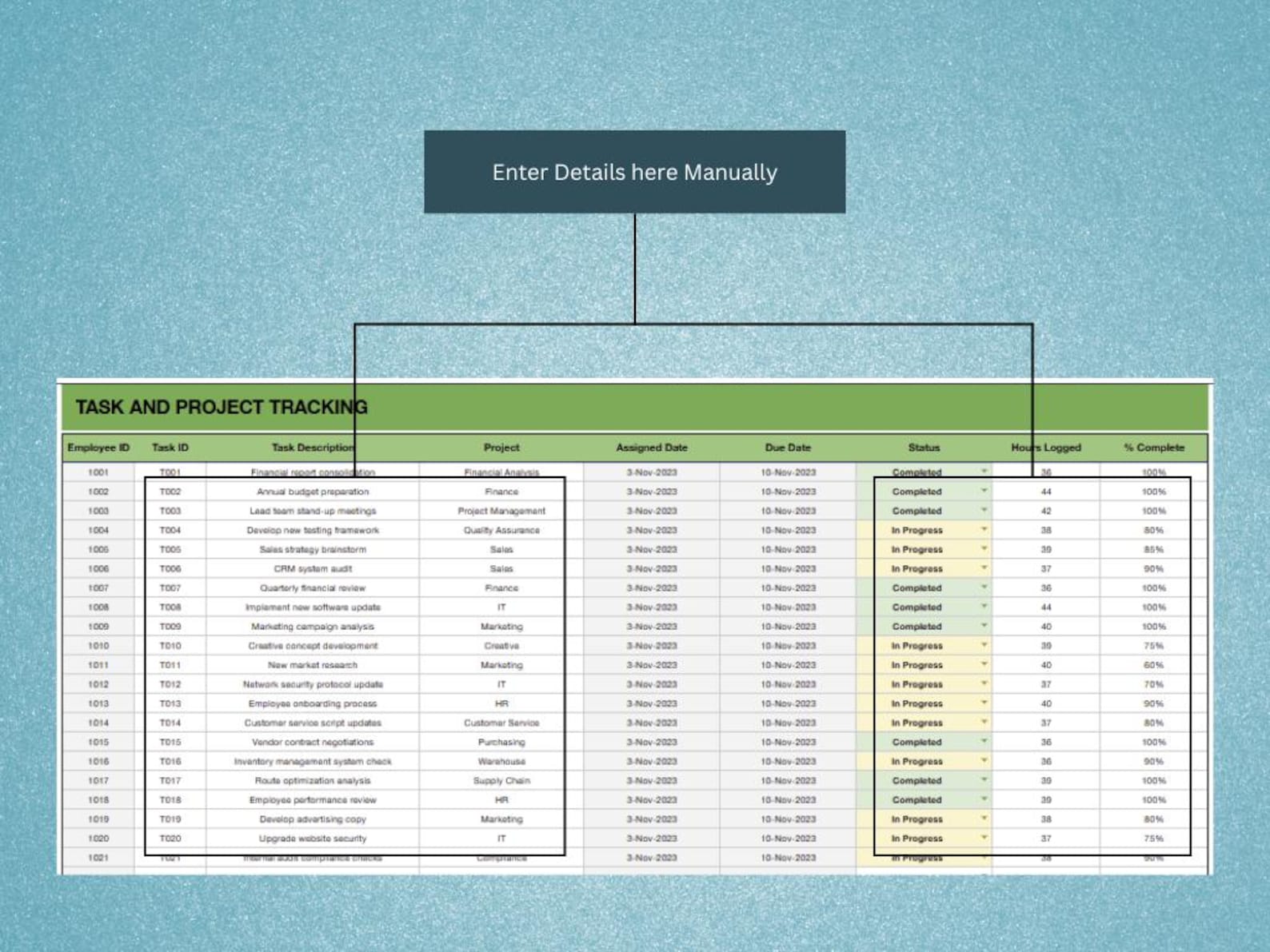 Timesheet Dashboard Template, Enhance Decision Making, Employee ...