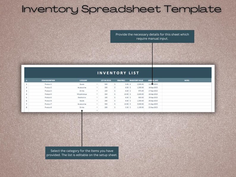 Inventory Tracker Spreadsheet Small Business Inventory Template Google ...