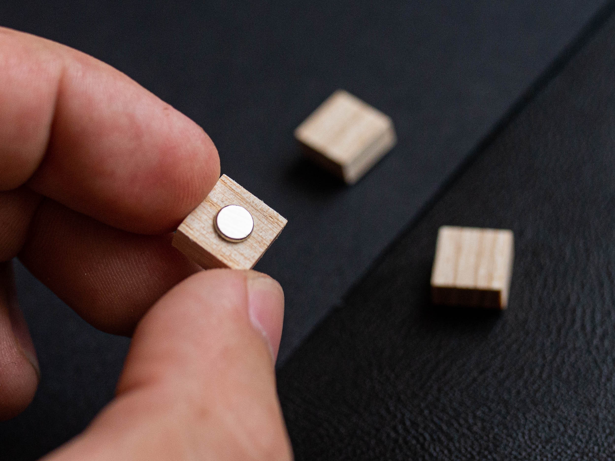Magnets Square Ash Wood, Mini Neodymium Magnets, Fridge Magnets, Real ...