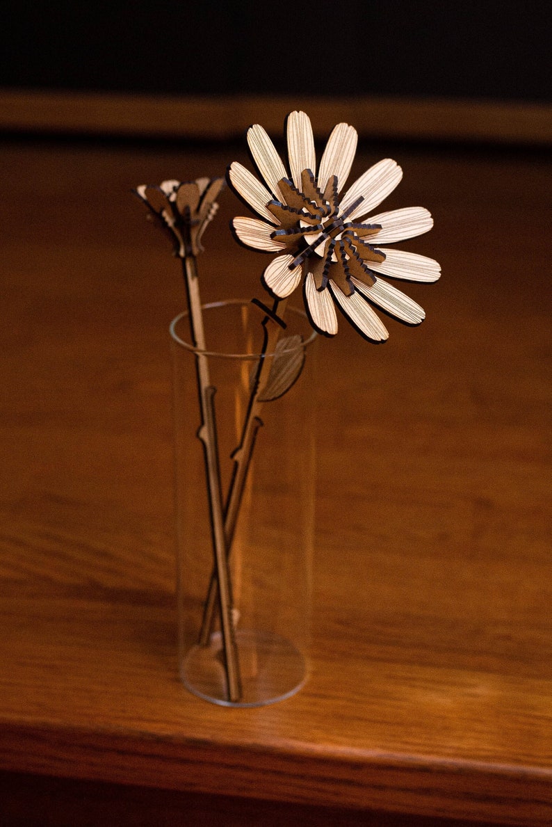 3D Puzzle Flower, Eco-friendly 3d Puzzle, Home Decor, DIY Kit - Etsy