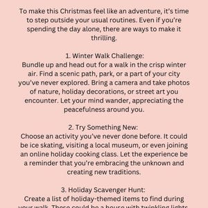 How to Spend Christmas Alone “christmas for One” - Etsy