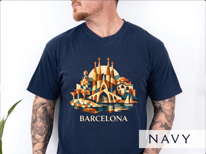 Barcelona Shirt | Barcelona Spain Travel Tshirt | Barcelona Souvenir ...