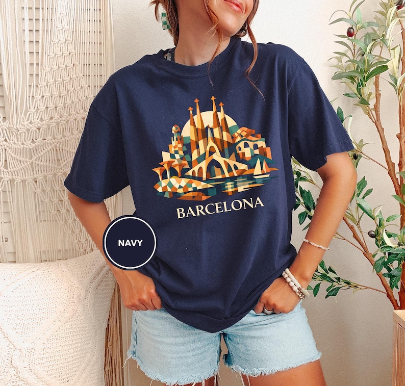 Barcelona Shirt | Barcelona Spain Travel Tshirt | Barcelona Souvenir ...