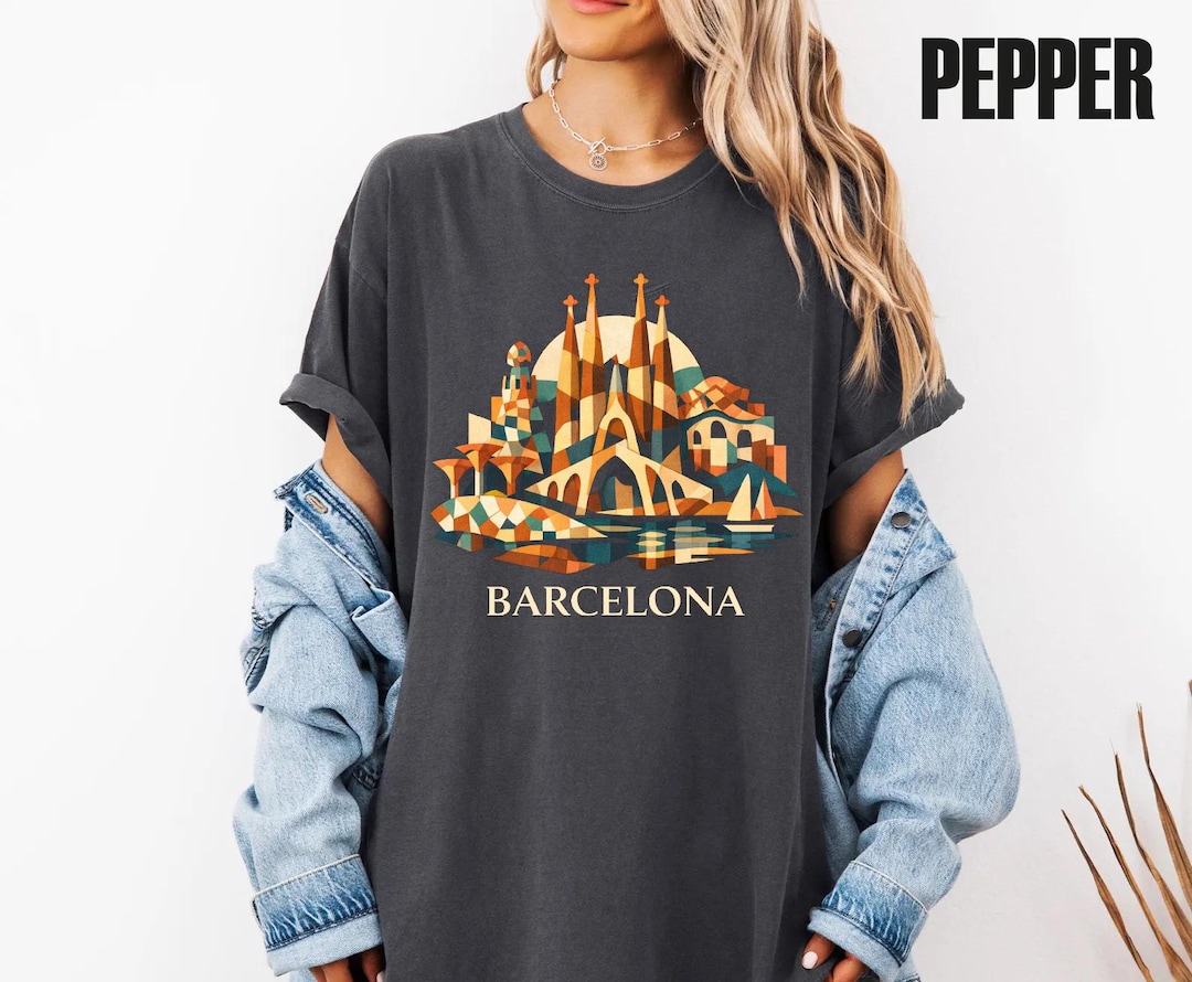 Barcelona Shirt | Barcelona Spain Travel Tshirt | Barcelona Souvenir ...