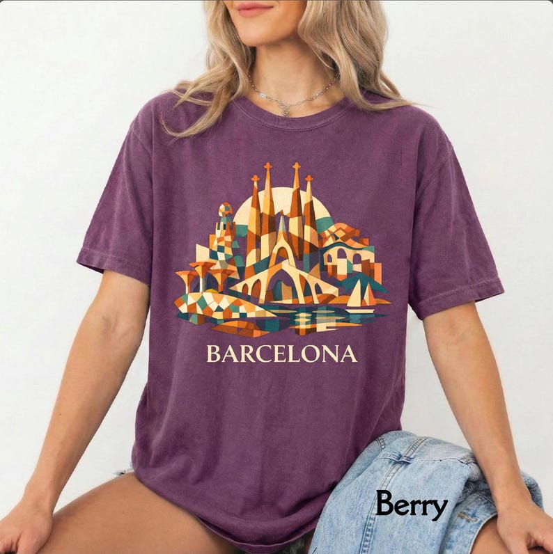 Barcelona Shirt | Barcelona Spain Travel Tshirt | Barcelona Souvenir ...