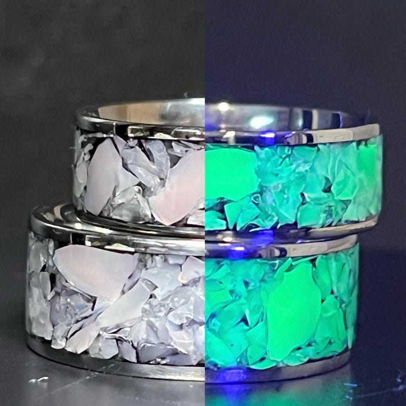 Uranium Glass Rings Men - Etsy