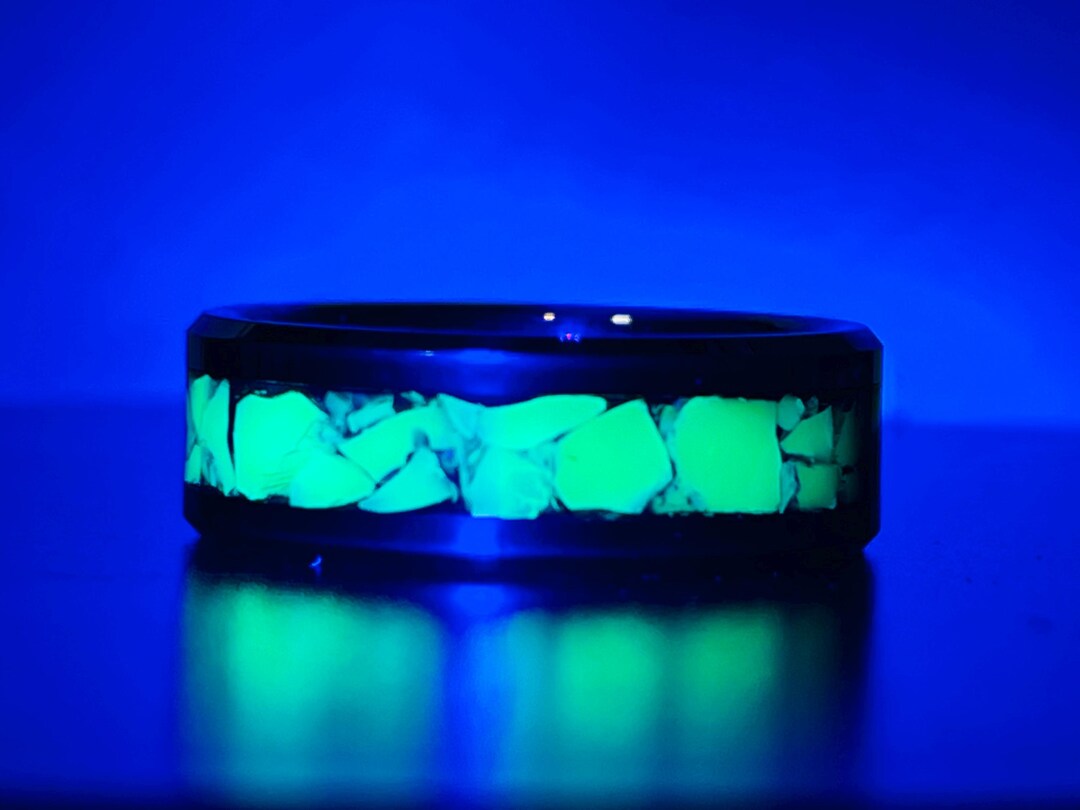 Unique Uranium Glass, Large Pieces Over Black. - Etsy