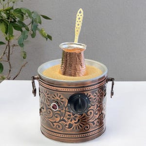 Traditional Handcrafted Copper Sand Coffee Maker Machine 450 Watt, 110/ ...