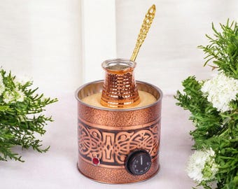 Traditional Handcrafted Copper Sand Coffee Maker Machine 450 Watt, 110/ ...