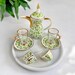 Elegant Hand-painted Porcelain 6-PC of Arabic Bitter Coffee or Espresso ...