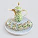 Elegant Hand-painted Porcelain 6-PC of Arabic Bitter Coffee or Espresso ...