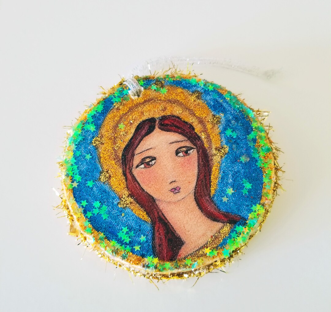 Immaculate Conception Purisima Christmas Holiday Tree Wooden Ornament ...