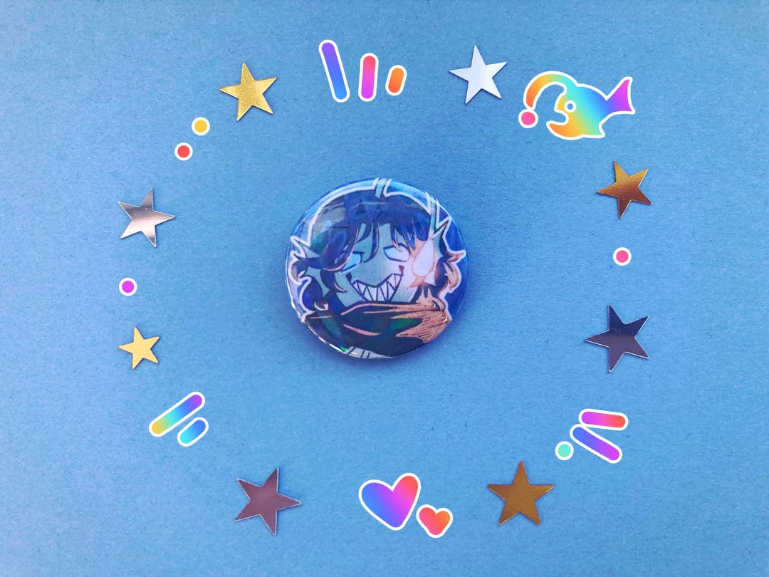 Holographic Sebastian 32mm Badges - Etsy