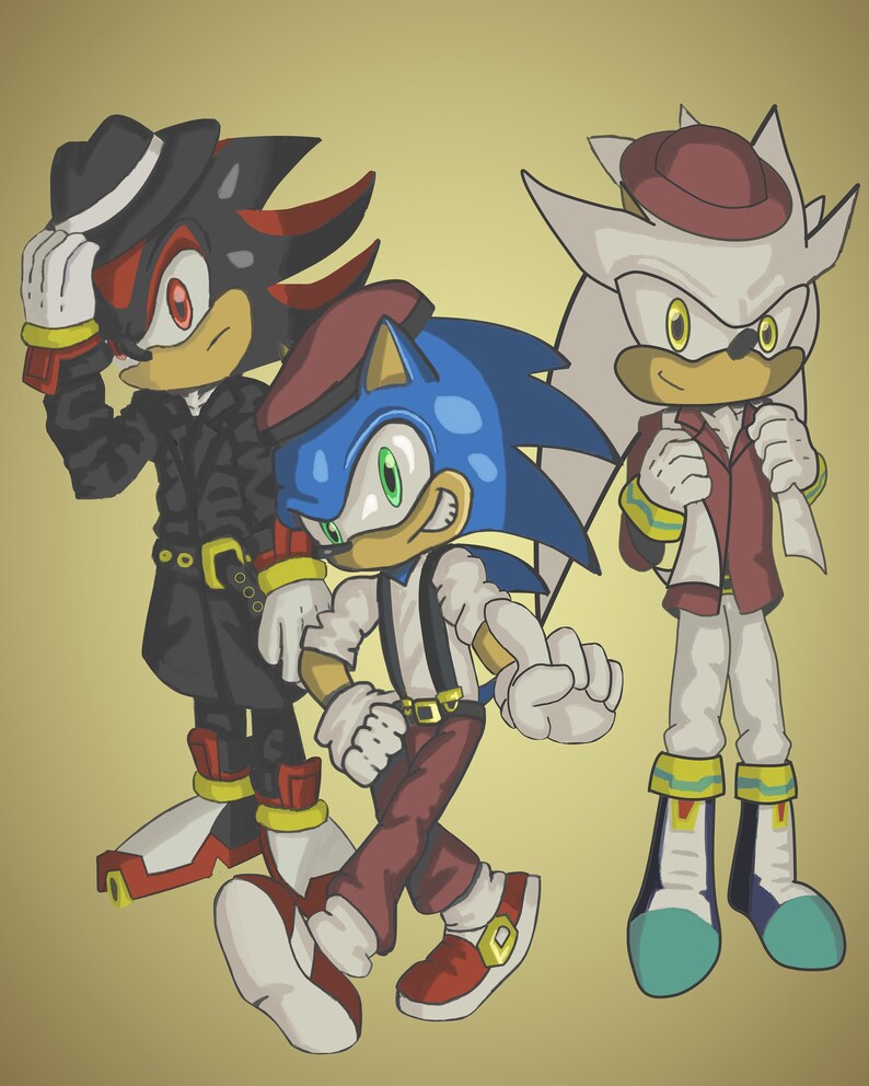 Sonic 1920s Poster - Etsy