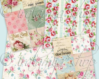 LOVE LETTERS Collage Digital Images printable download file | Etsy