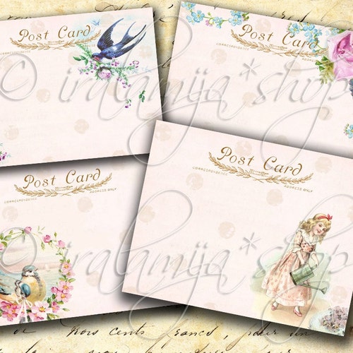 Printable Images / BIG POST CARDS / Printable Digital Images / - Etsy