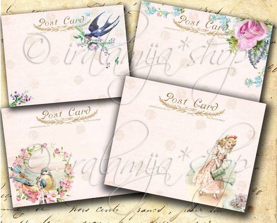 Printable Images / BIG POST CARDS / Printable Digital Images / | Etsy