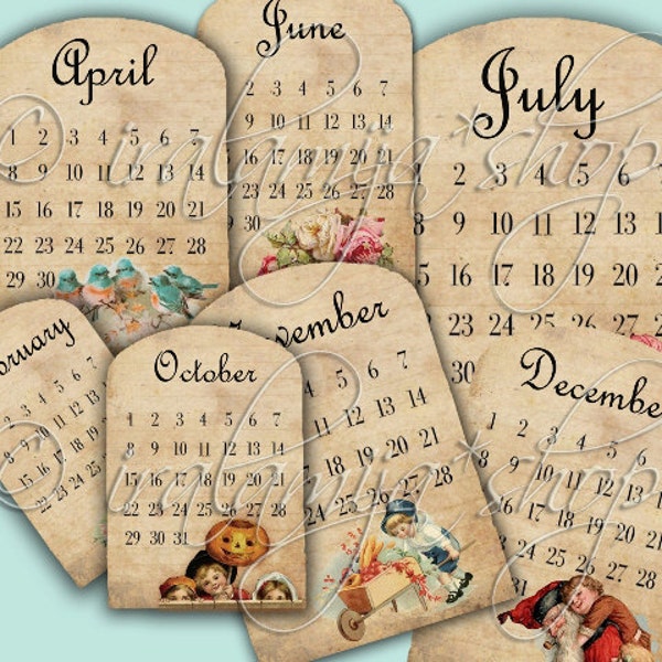 Old Calendar - Etsy