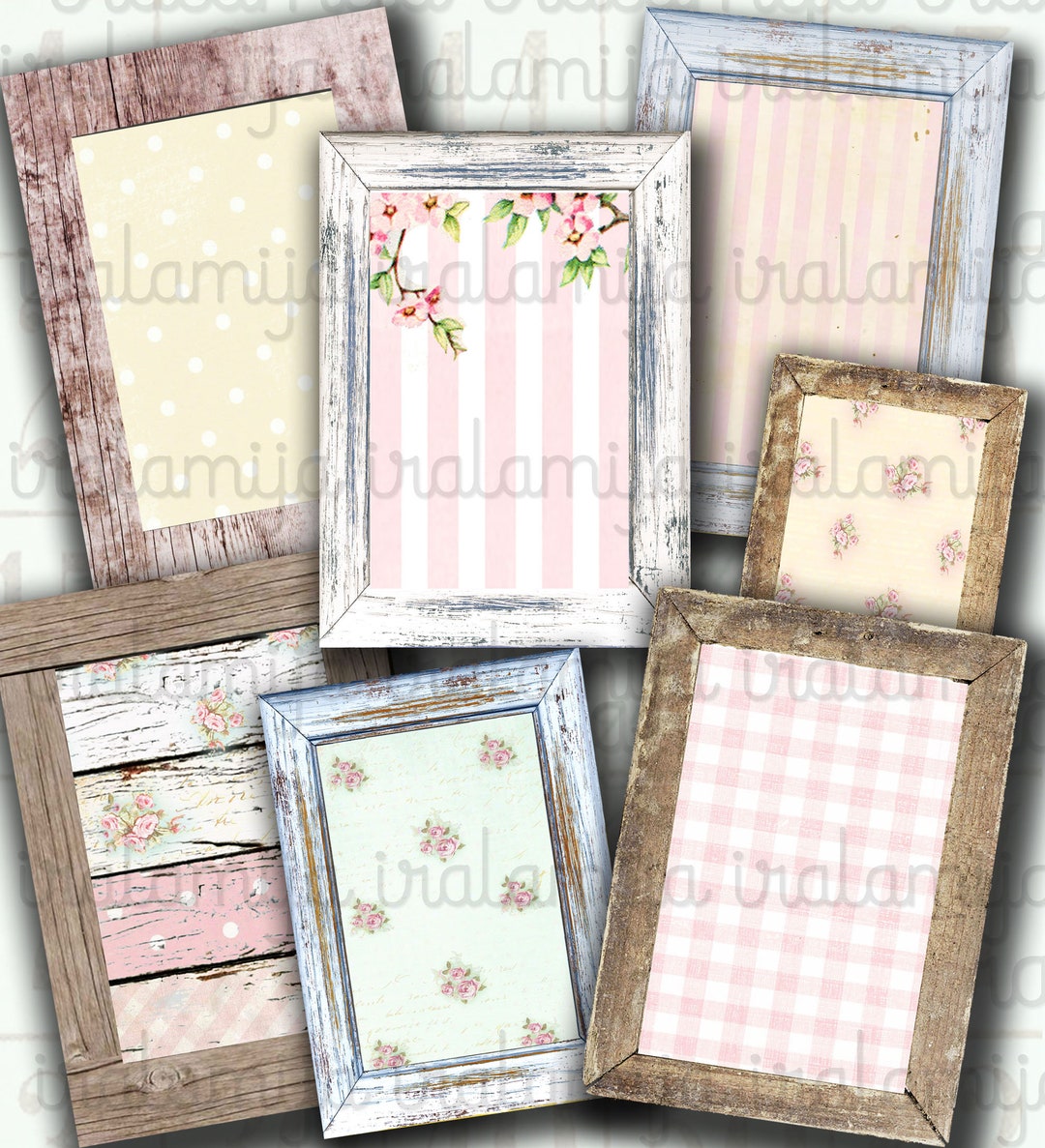 WOOD FRAMES Digital Images - Frames Digital Download, Frames Vintage ...
