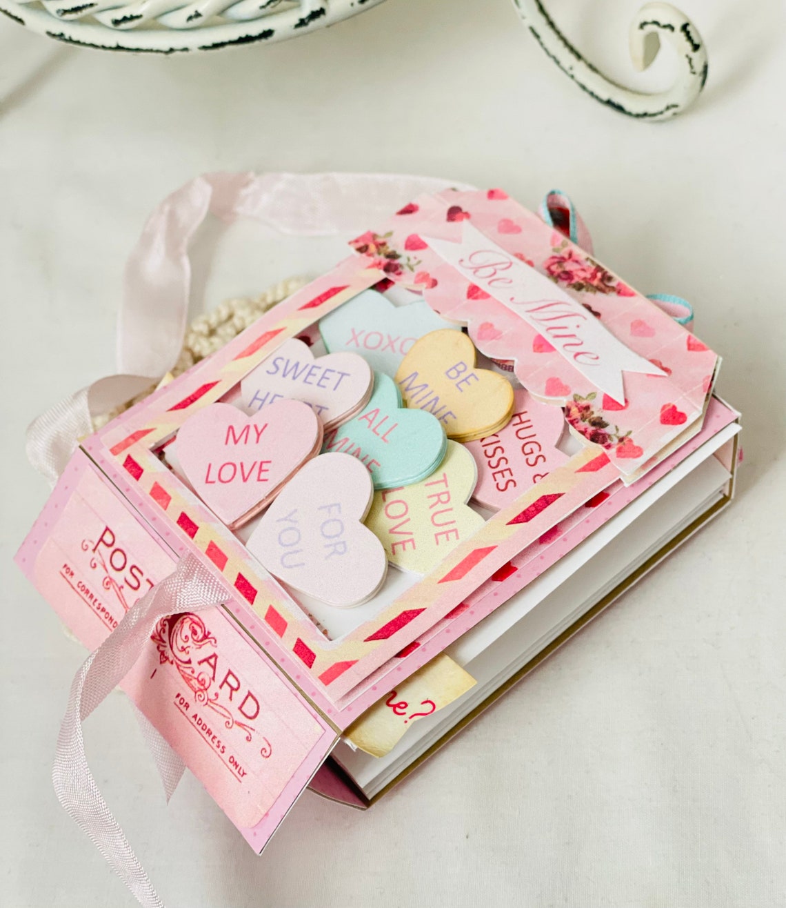 Scrapbook Mini Album With Tag and Box Set - VANLETINE Mini Album ...