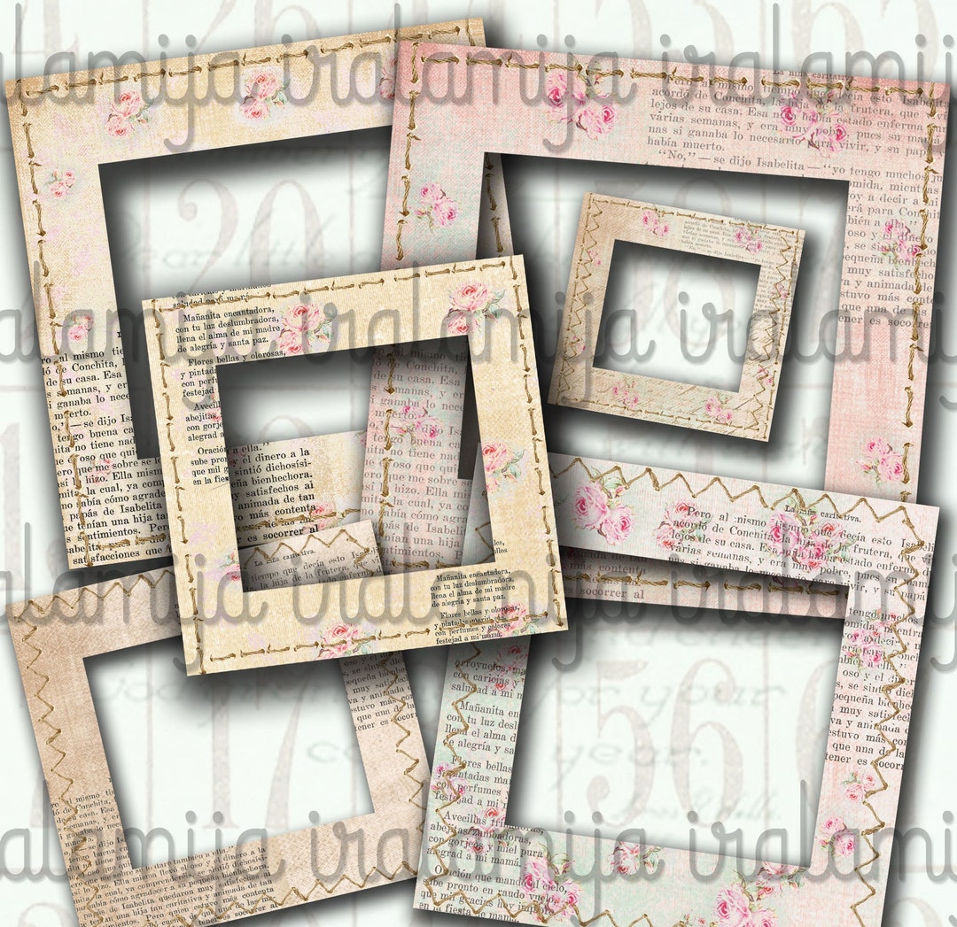 Printable Frames/ Stitched FRAMES / Photo Frames / Digital Images ...