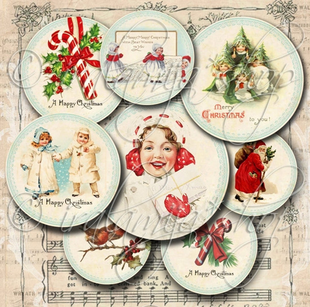 Printable Christmas Circles / HAPPY CHRISTMAS CIRCLES / Christmas ...