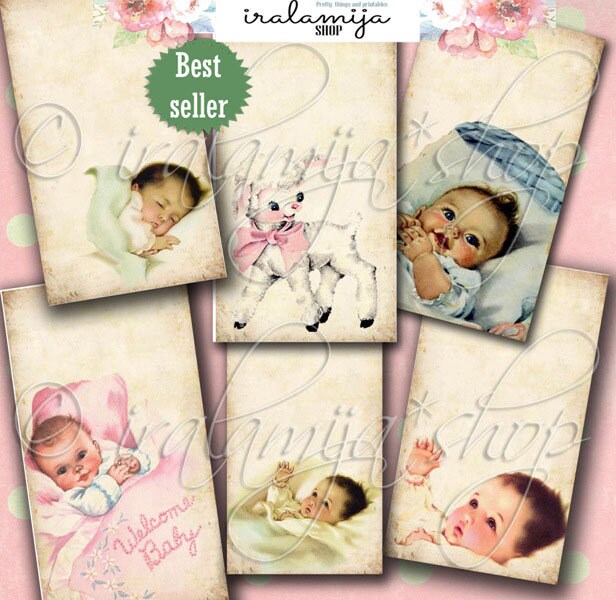 BABY Tags / BABY TAGS No 2 Printable Images / Printable | Etsy Australia