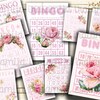Printable Bingo Cards RED BINGO CARDS / Vintage Bingo Cards / Images ...
