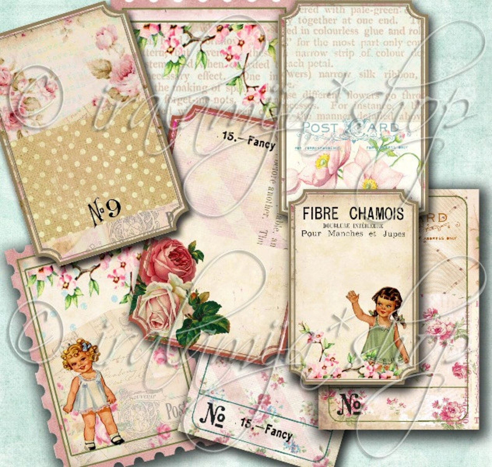 FANCY Tickets Collage Digital Images printable Download File | Etsy