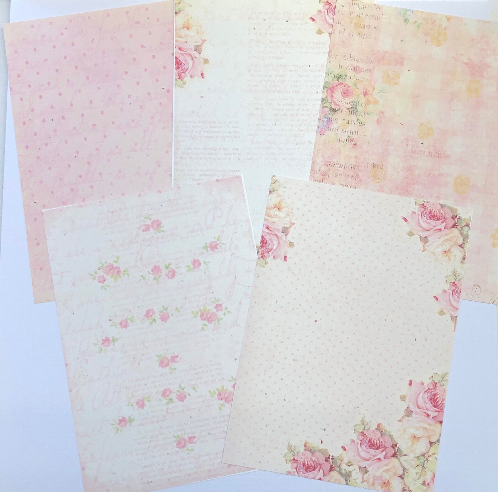 Printable Paper / ROMANTIC 8.5 X 11 Backgrounds / - Etsy