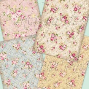 VINTAGE SCRIPT Collage Digital Images -printable Download File- - Etsy