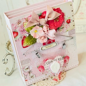 Scrapbook Album - Shabby Style Scrapbook Album Chipboard Album - Gifts ...