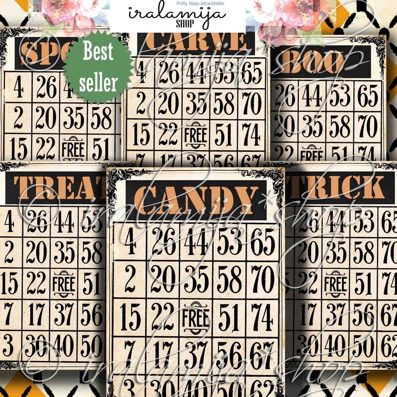 Halloween Bingo - Etsy