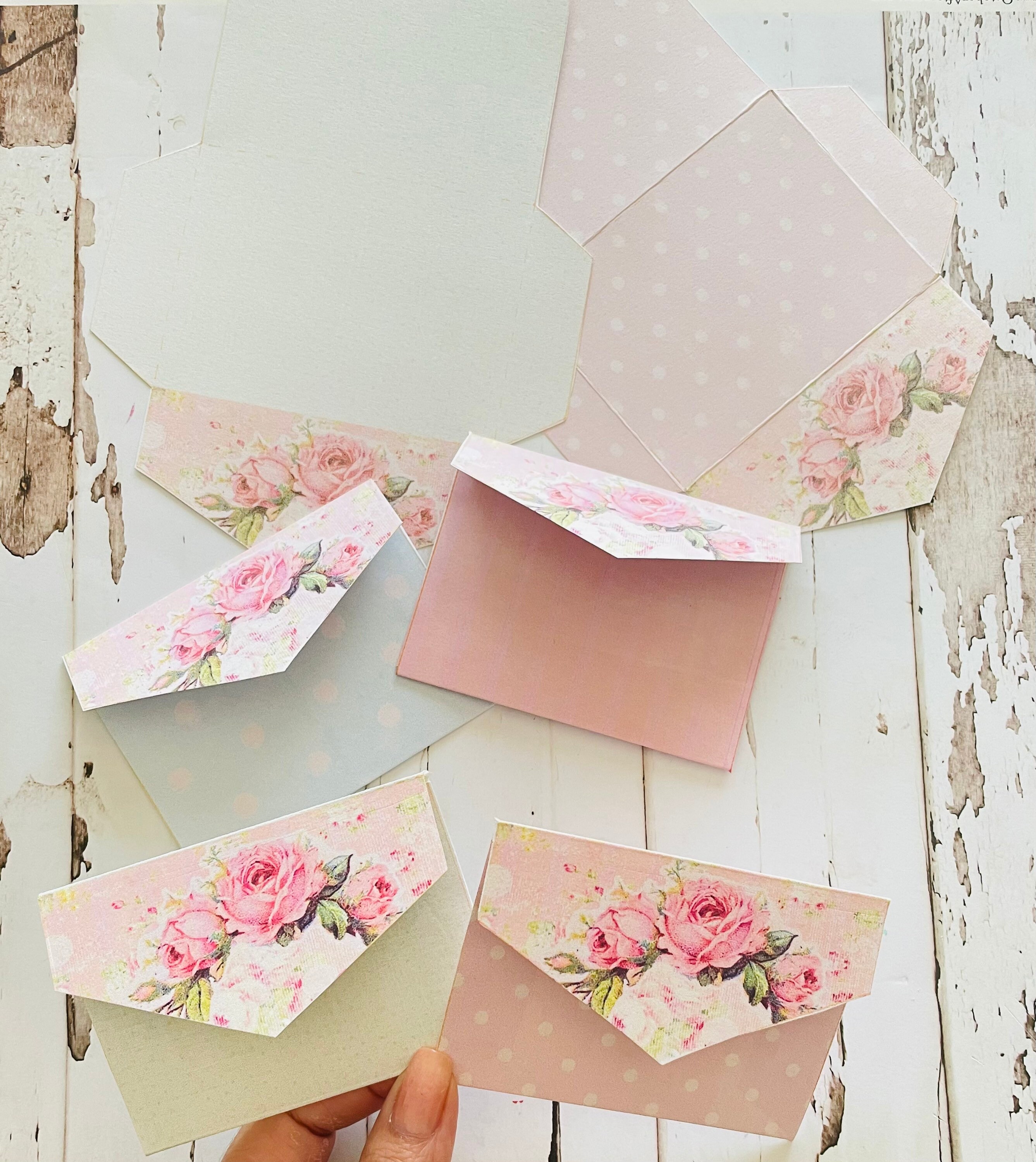 SHABBY MINI ENVELOPES Collage Digital Images printable - Etsy