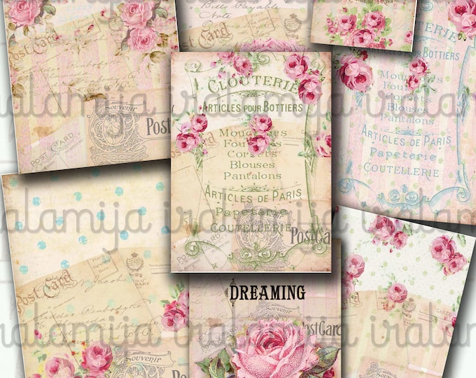 CUT OUT Roses No. 3 Printable Digital Images/printable Roses/ - Etsy