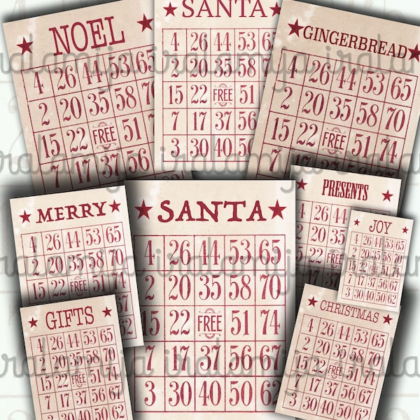 Christmas Bingo - Etsy