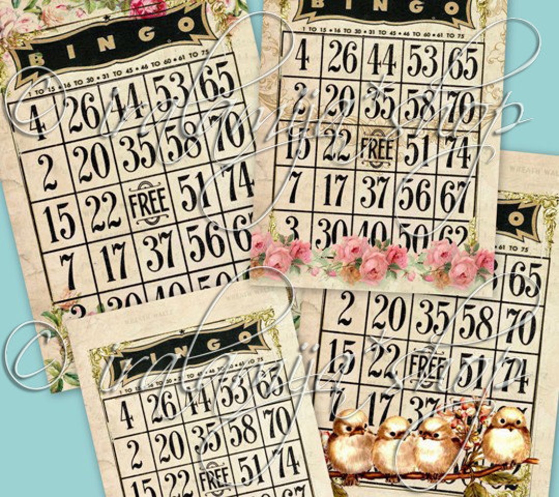 Printable Bingo Cards / BIG BINGO Cards / Printable Digital - Etsy