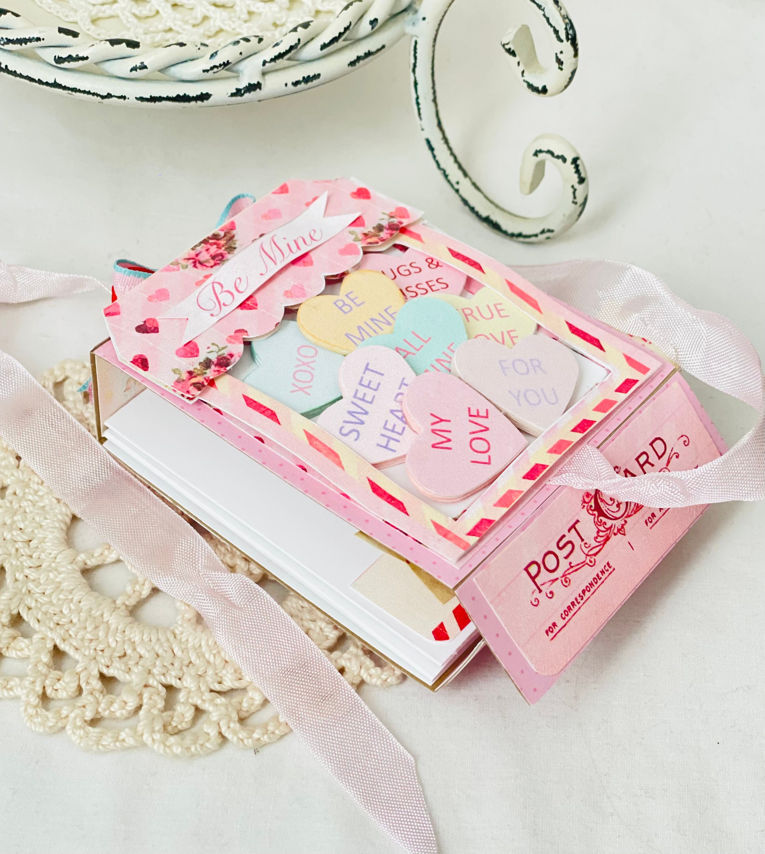 Scrapbook Mini Album With Tag and Box Set - VANLETINE Mini Album ...